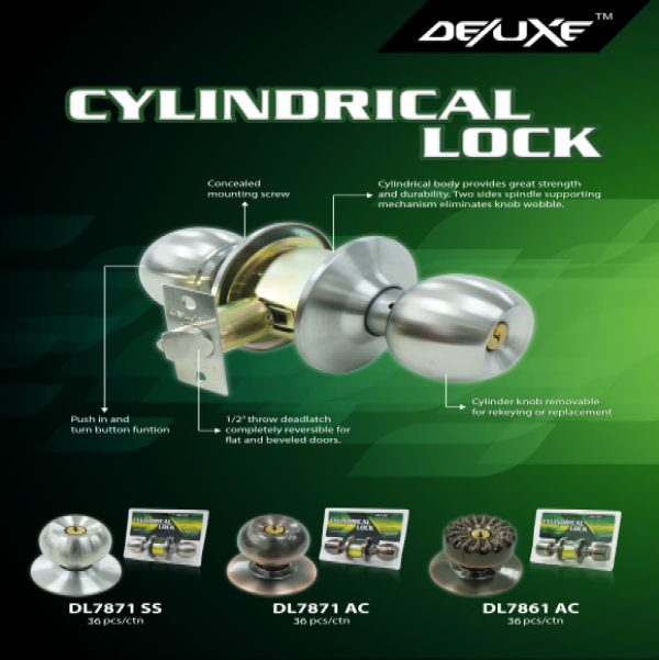 Cylindrical Lock (Blister Pack) | KimSai & Sons | Industrial Locks